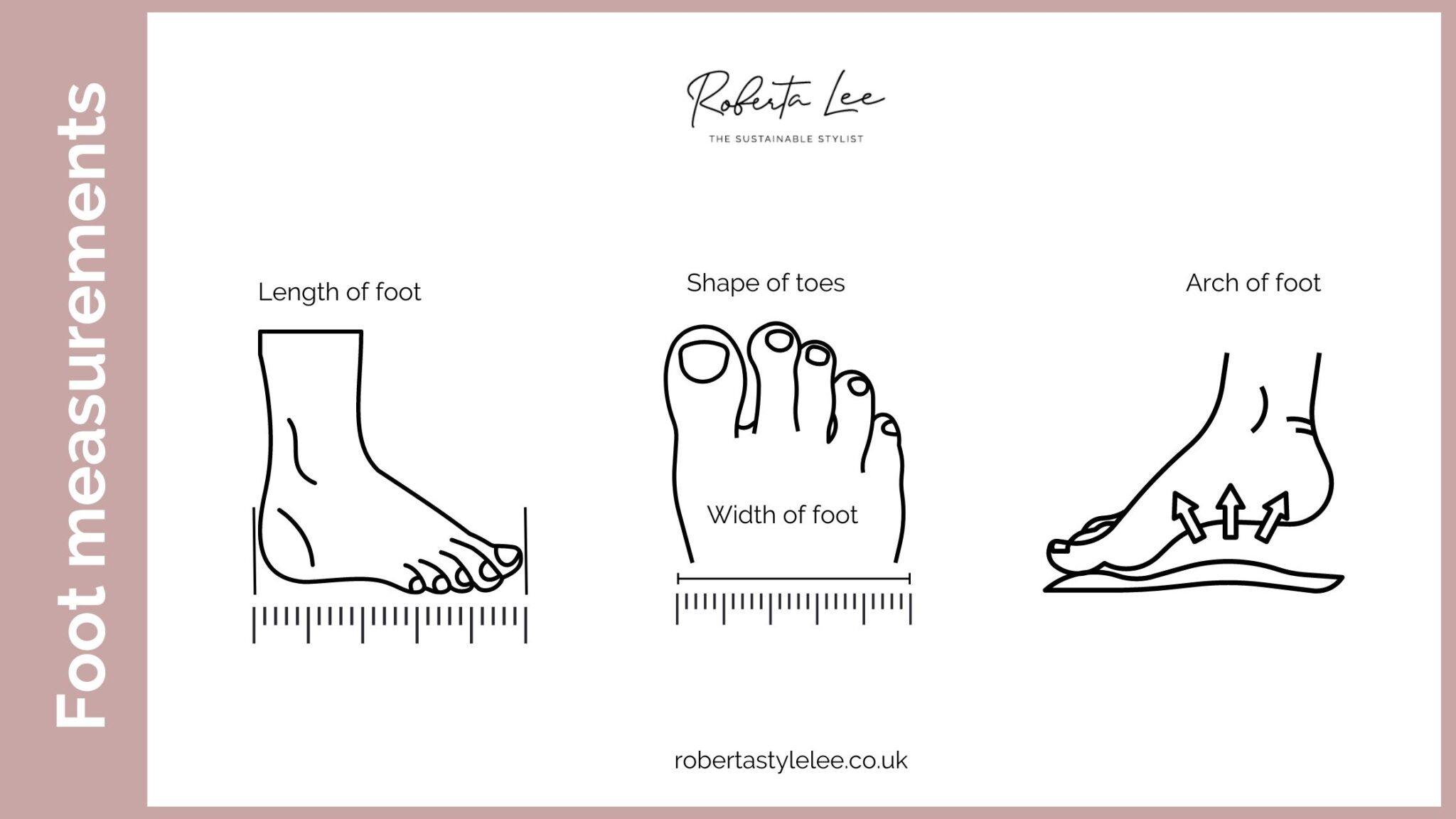 How to measure your feet in 3 simple steps | Roberta Lee - The Sustainable Stylist