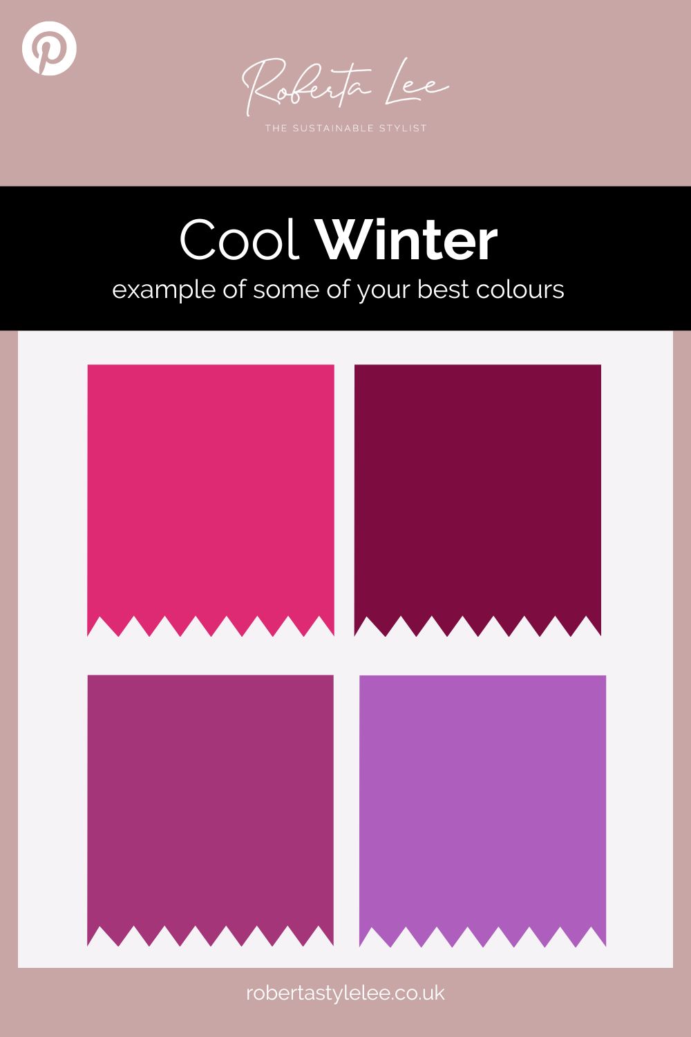 Cool Winter: Colour Analysis Guide | Roberta Lee - The Sustainable Stylist