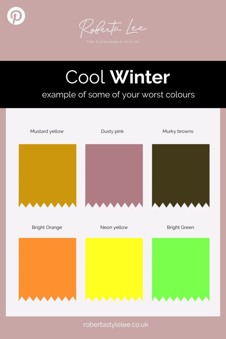 Cool Winter: Colour Analysis Guide | Roberta Lee - The Sustainable Stylist