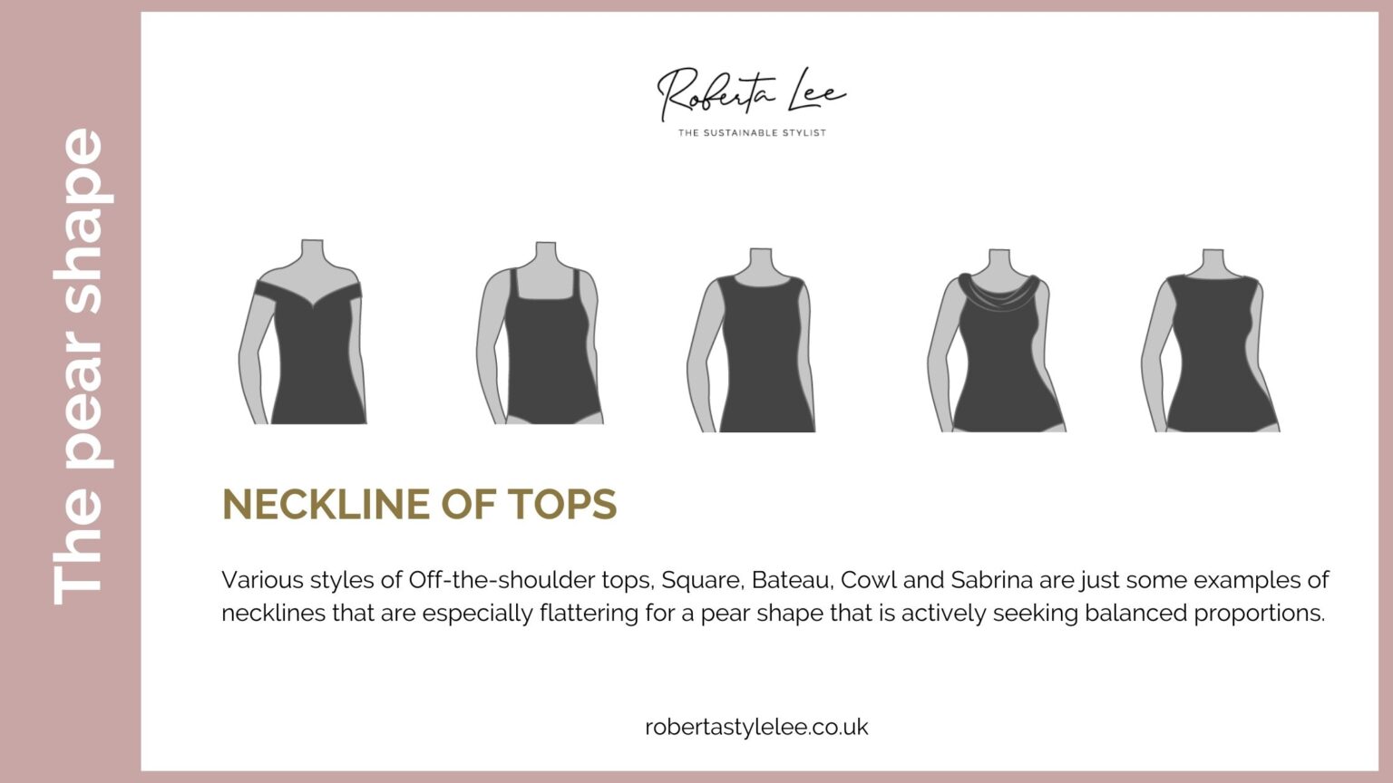 Pear Body Shape Guide | Roberta Lee | The Sustainable Stylist