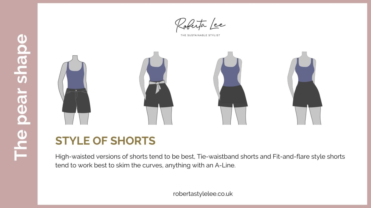 Pear Body Shape Guide | Roberta Lee | The Sustainable Stylist