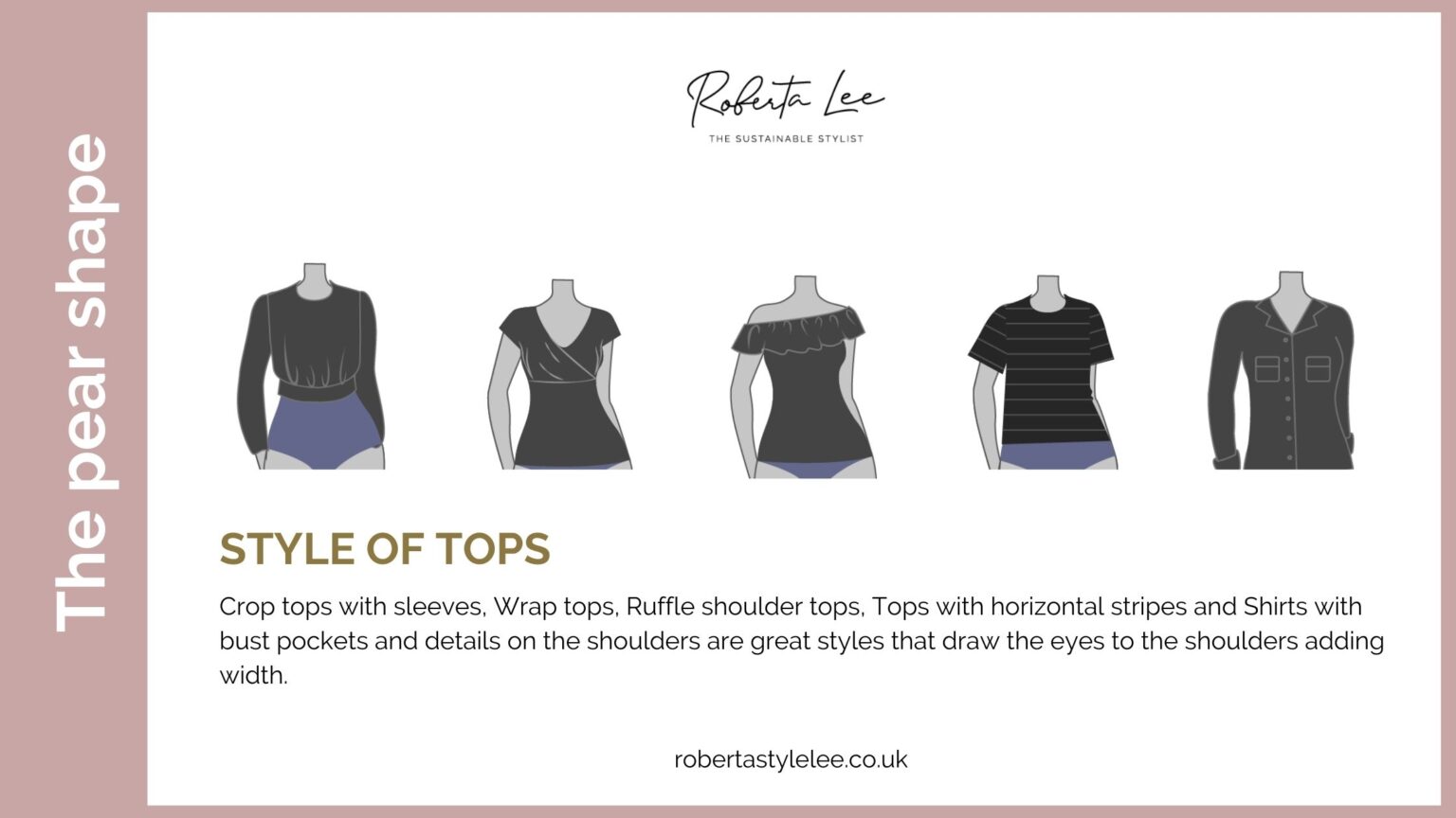 Pear Body Shape Guide – Roberta Lee – The Sustainable Stylist