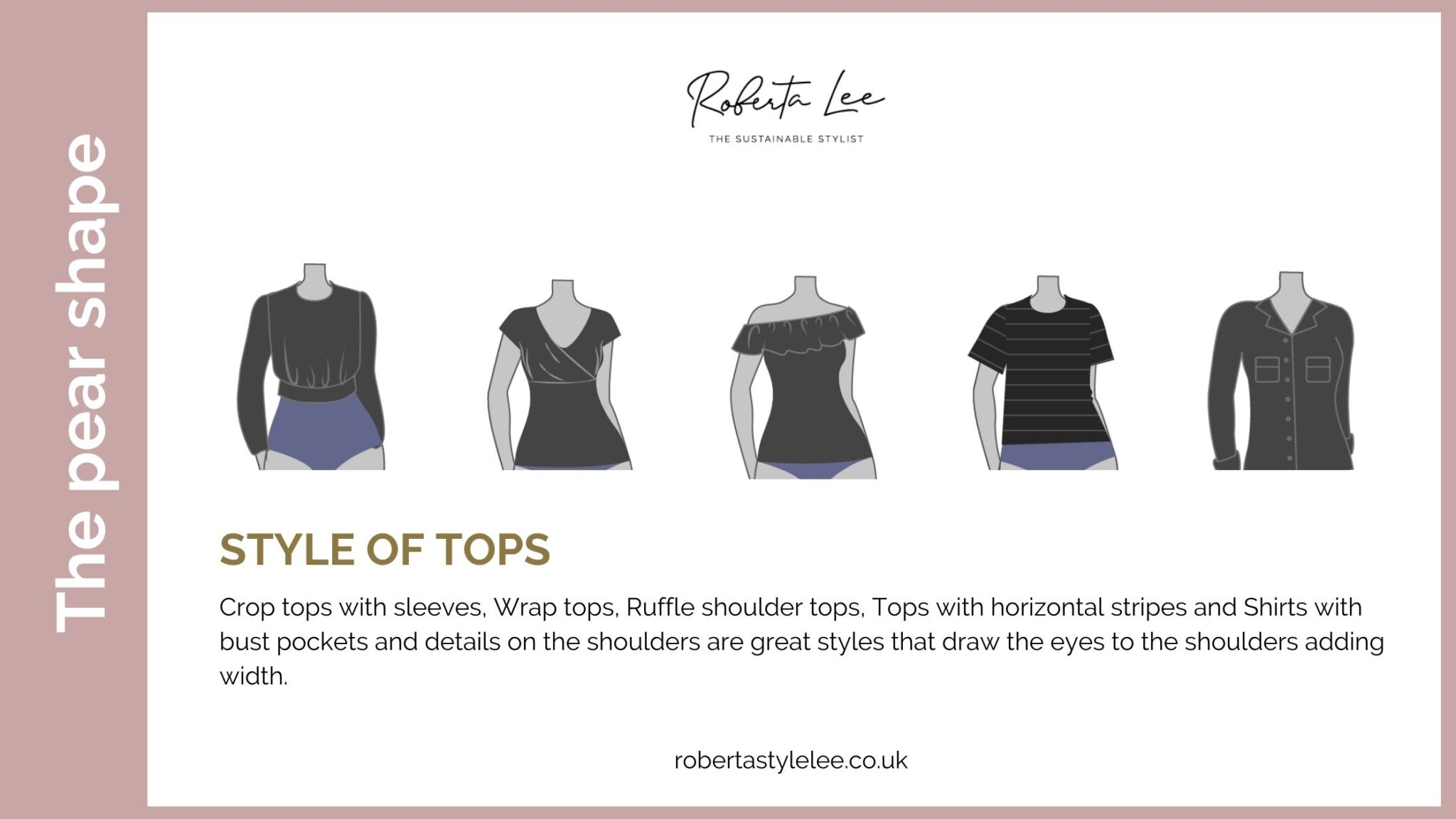 Pear Body Shape Guide – Roberta Lee – The Sustainable Stylist