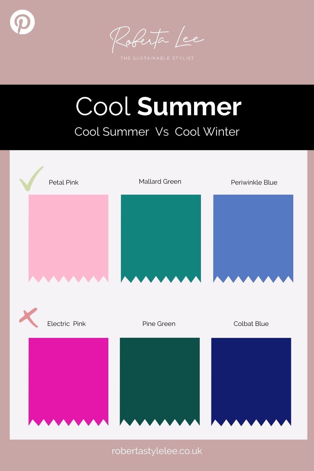 Cool Summer: Colour Analysis Guide | Roberta Lee - The Sustainable Stylist