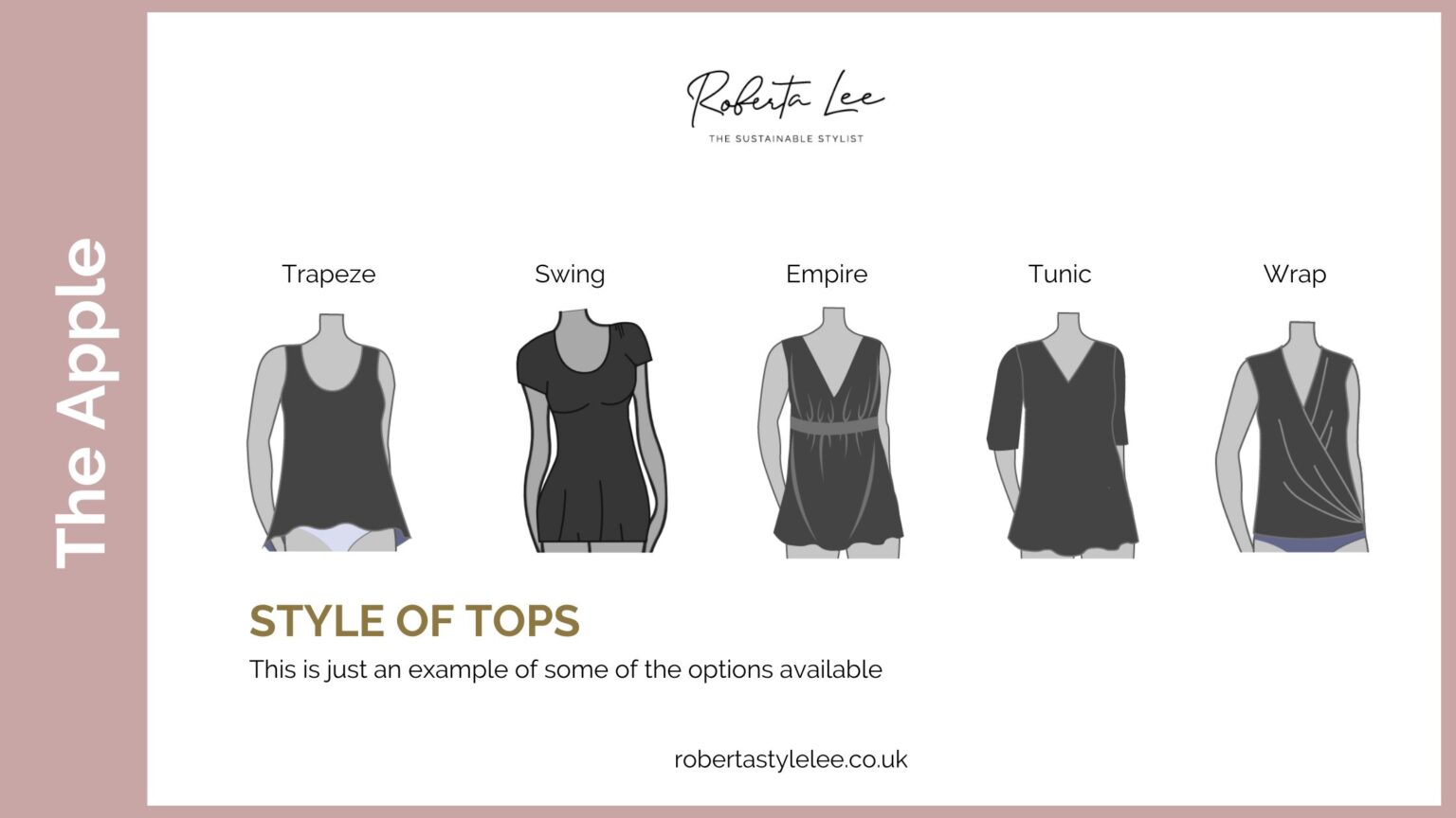 Apple Body Shape Guide – Roberta Lee – The Sustainable Stylist