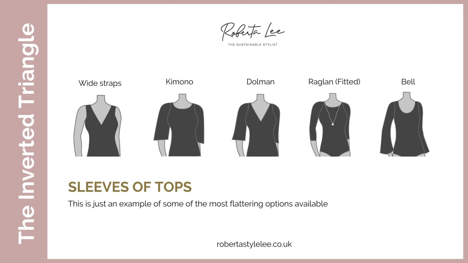 Inverted Triangle Body Shape Guide | Roberta Lee | The Sustainable Stylist