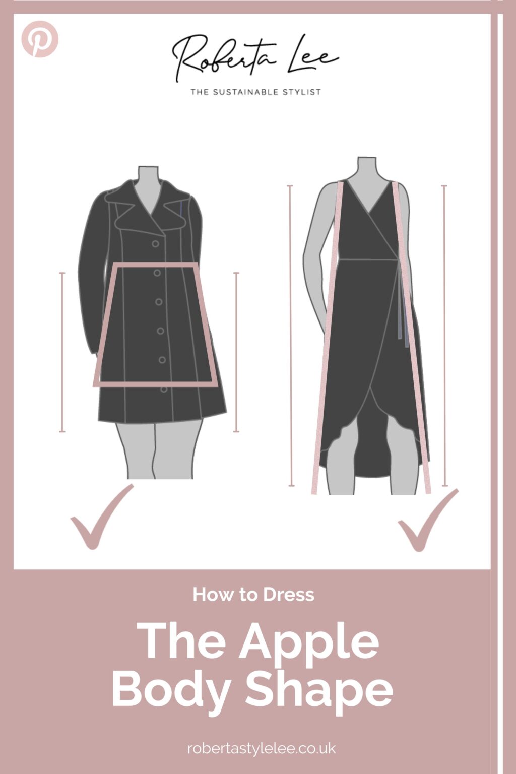 Apple Body Shape Guide – Roberta Lee – The Sustainable Stylist