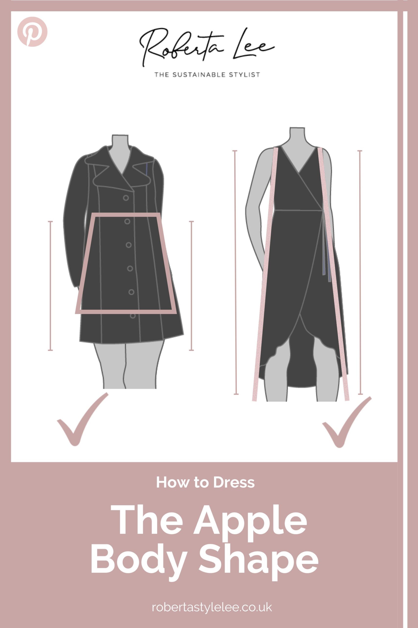 Apple Body Shape Guide – Roberta Lee – The Sustainable Stylist